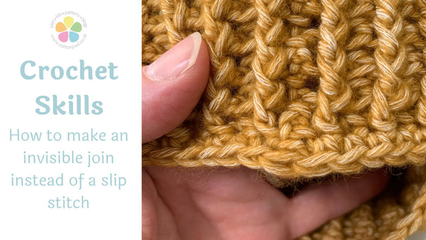 How to Make an Invisible Join Instead of a Slip Stitch – Cotton Pod