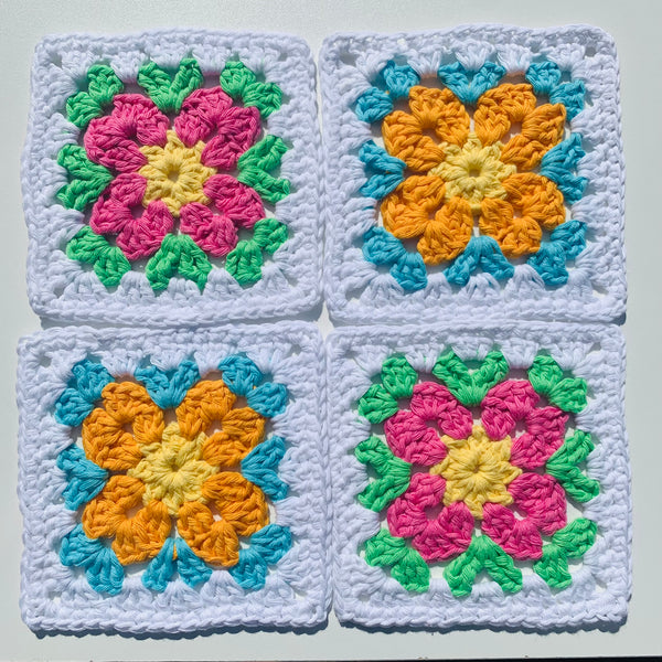 COTTON POD Sundrop Flower Granny Square ~ Crochet Pattern (PDF DOWNLOA ...